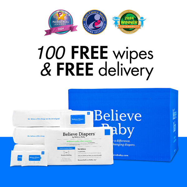 Premium Bamboo Eco-Friendly Diaper Subscription - Believe Baby
